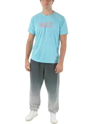 Nike Logo-print Raglan-sleeves T-shirt - Blue