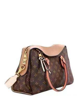 LOUIS VUITTON Louis Vuitton Monogram Canvas Leather Satchel Neutrals