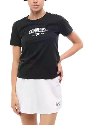 CONVERSE Logo Print T-shirt - Black