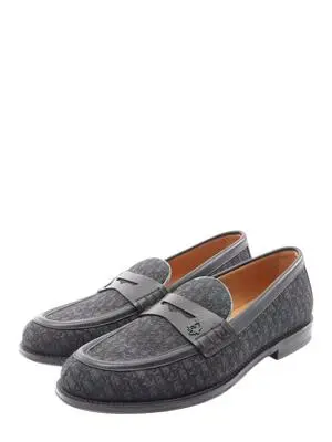 Dior Granville Oblique Jacquard Loafers - Black
