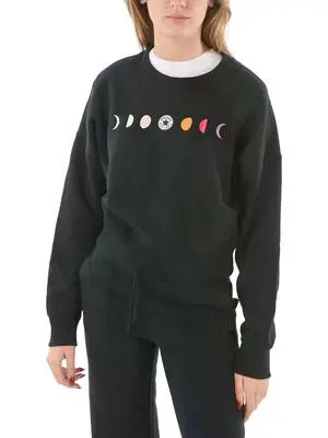 CONVERSE Embroidered Sweatshirt - Black