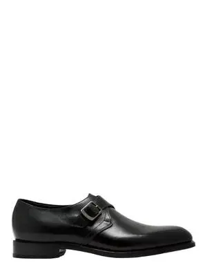 FERRAGAMO Sullivan Buckle-fastening Monk Shoes - Black
