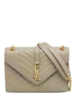 Saint Laurent 2019 Medium Envelope Shoulder Bag - Neutrals