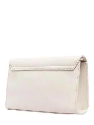 Moschino Logo Plaque Crossbody Bag - Neutrals