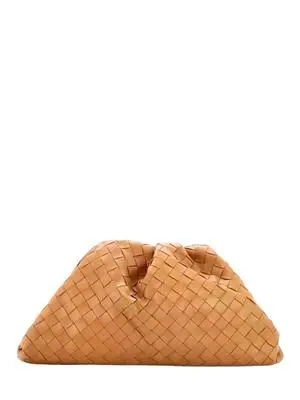 BOTTEGA VENETA The Pouch Intrecciato Nappa Teen Crossbody Bag