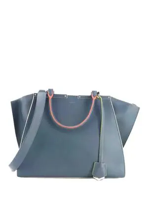 Fendi 3 Jours Leather Satchel - Blue