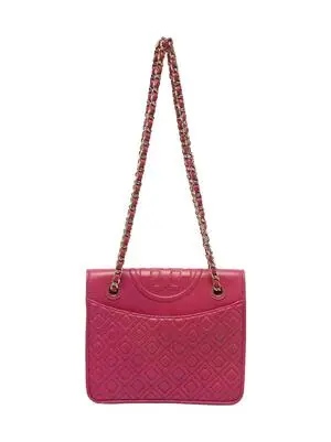 Tory Burch Fleming Quilted Shoulder Bag - Pink