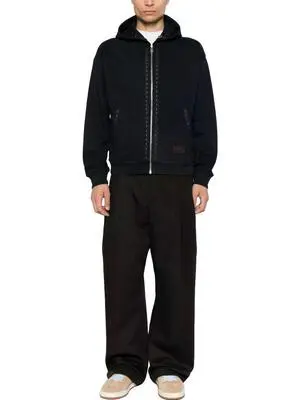 Fendi Selleria Zip-up Hoodie - Blue
