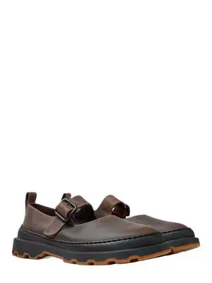 Camper Brutus+ Buckle-fastening Ballet Flats - Brown