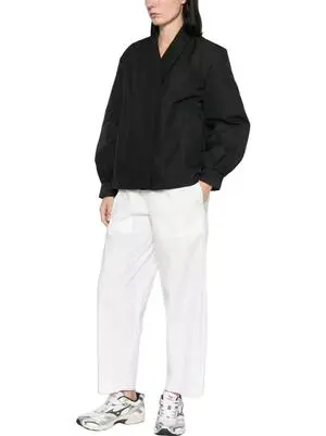 MACRON Balloon Sleeve V-neck Jacket - Black