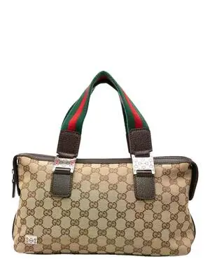 GUCCI Gucci GG Canvas Web Pop Handbag