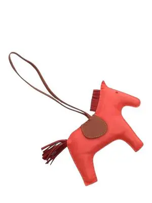 Hermès Hermès Pink Lambskin Rodeo Bag Charm Pink