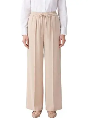 Valentino Garavani High Elasticated Waist Wide-leg Silk Palazzo Pants - Ivory