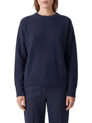 Loulou De Saison Loulou De Saison 100% Cashmere Crewneck Sweater Black