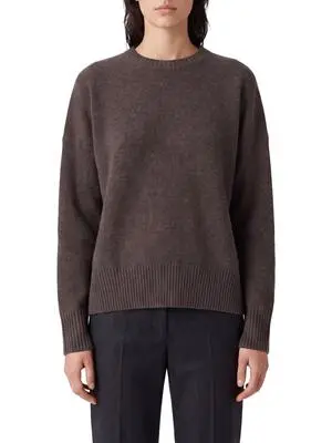 Loulou De Saison Loulou De Saison 100% Cashmere Crewneck Sweater Coffee