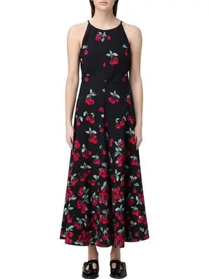 TWINSET Printed Midi Dress - Cherry