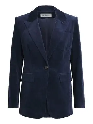 Veronica Beard Corduroy Livvy Dickey Blazer - Navy
