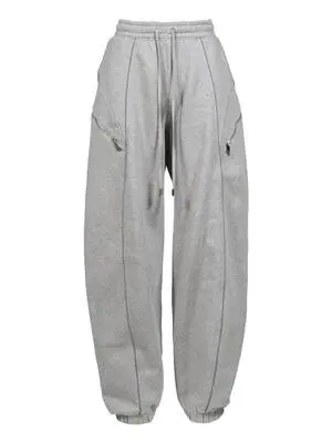 Attico Zip-detail Track Pants - Grey