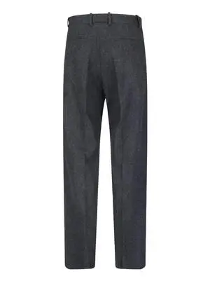 JIL SANDER Straight-leg Wool Trousers - Grey