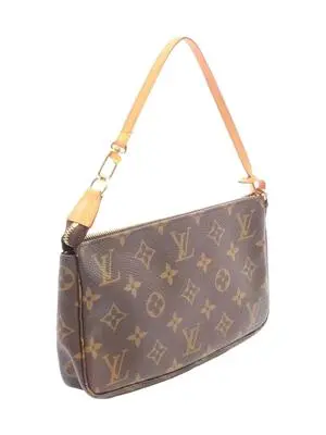 LOUIS VUITTON Pochette Accessories Monogram Tote Bag - Brown