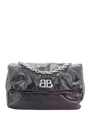 BALENCIAGA Balenciaga Monaco Chain Flap Small Shoulder Bag