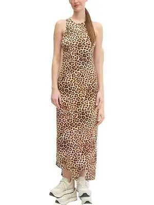 PUMA PUMA Leopard Print Racerback Maxi Dress