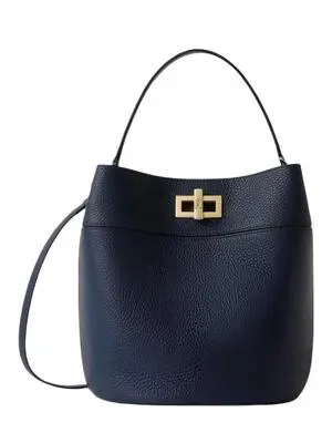 Furla Furla Amelia Bucket Bag M Grained Calfskin Blue