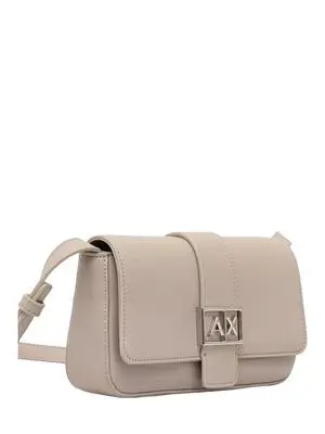 Armani Exchange Logo Plaque Cross Body Bag - Neutrals