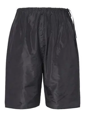 Prada Silk Taffeta Bermuda Shorts - Grey