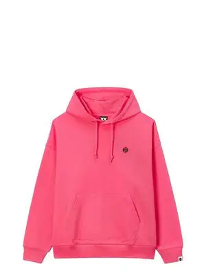 FINGERCROXX Graphic Print Drawstring Hoodie Pink