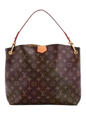 LOUIS VUITTON Monogram Canvas Pm Hobo Bag - Brown