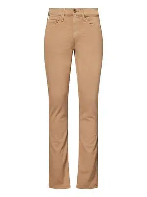 Paige Paige Federal Slim-Fit Woven Trousers Sable