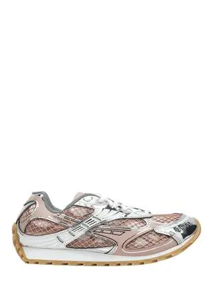Bottega Veneta Orbit Sneakers In Leather And Technical Fabric - Multicolor