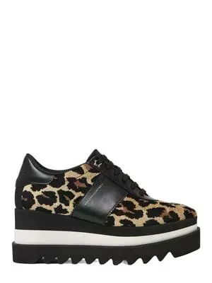 Stella McCartney Leopard-print Platform Sneakers - Neutrals