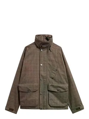 Barbour Transport Ursula Check-pattern Hooded Jacket - Brown