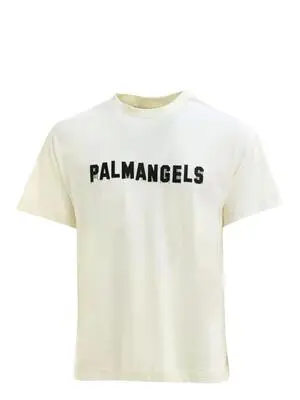 Palm Angels Cotton T-shirt - Neutrals