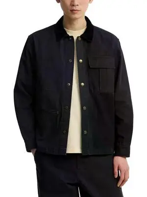 Barbour Ursula Corduroy-collar Multi-pocket Shirt Jacket - Blue