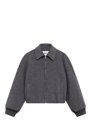 MSGM Zip-up Raglan-sleeve Jacket - Grey