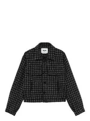 MSGM MSGM Check-Pattern Tweed Jacket