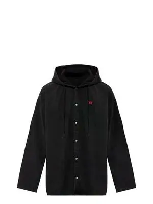 DIESEL® D-dewny-hood Denim Shirt - Black