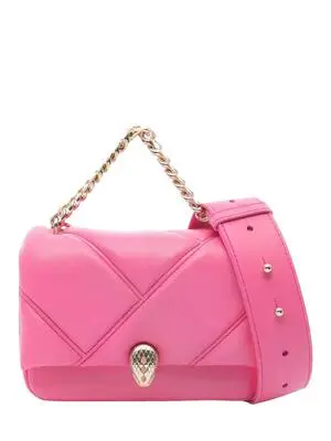 BVLGARI Leather Serpenti Cabochon Satchel - Pink