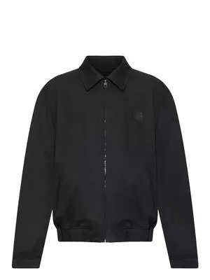 Dolce & Gabbana Logo Patch Zip-up Jacket - Grey