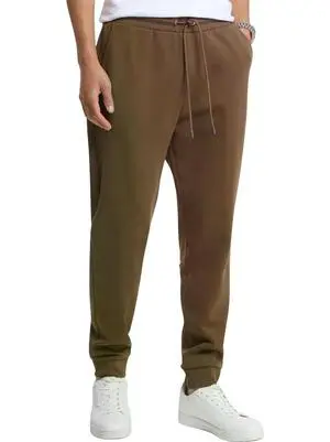 Michael Kors Logo-trim Cotton Blend Joggers - Brown