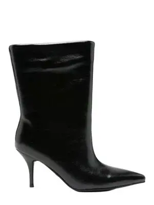 TWENTY FOURHAITCH Unuk Pointed-toe Stiletto-heel Ankle Boots - Black