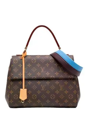 LOUIS VUITTON Monogram Canvas Cluny Mm Satchel - Brown