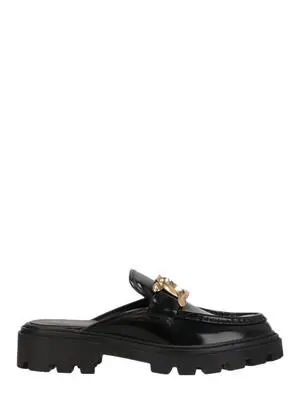TOD'S Tod's Chain-Link Leather Mules