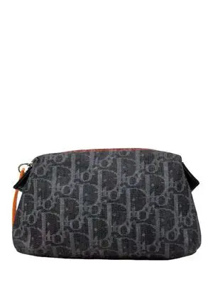 Dior 2006 Oblique Denim Flight Cosmetic Pouch - Blue
