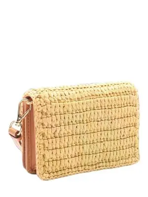 PRADA Prada Raffia Mini Bag With Triangle Logo