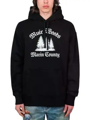 AFIELD OUT Afield Out Muir Woods Graphic Hoodie Black