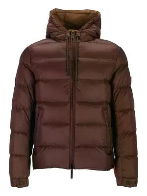 AFTER/LABEL Padded Hooded Coat - Brown